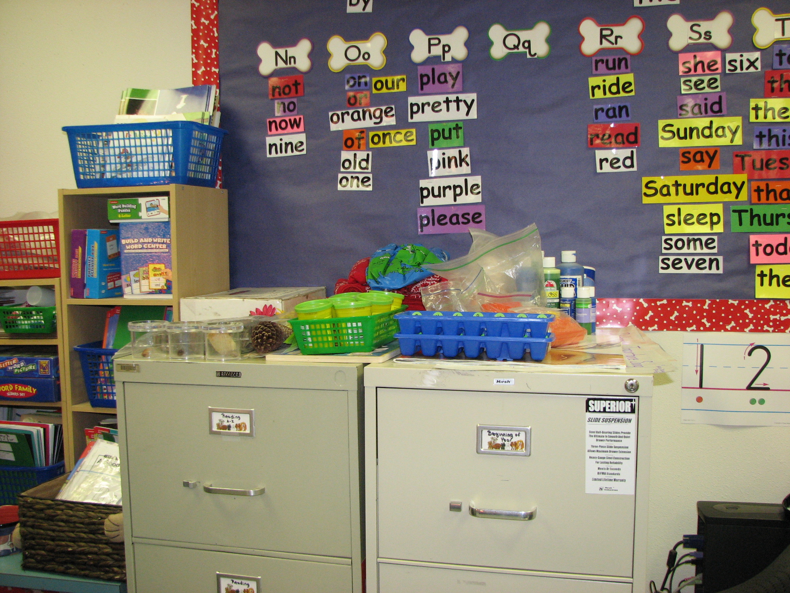 First Grade Randomness: Classroom Organization