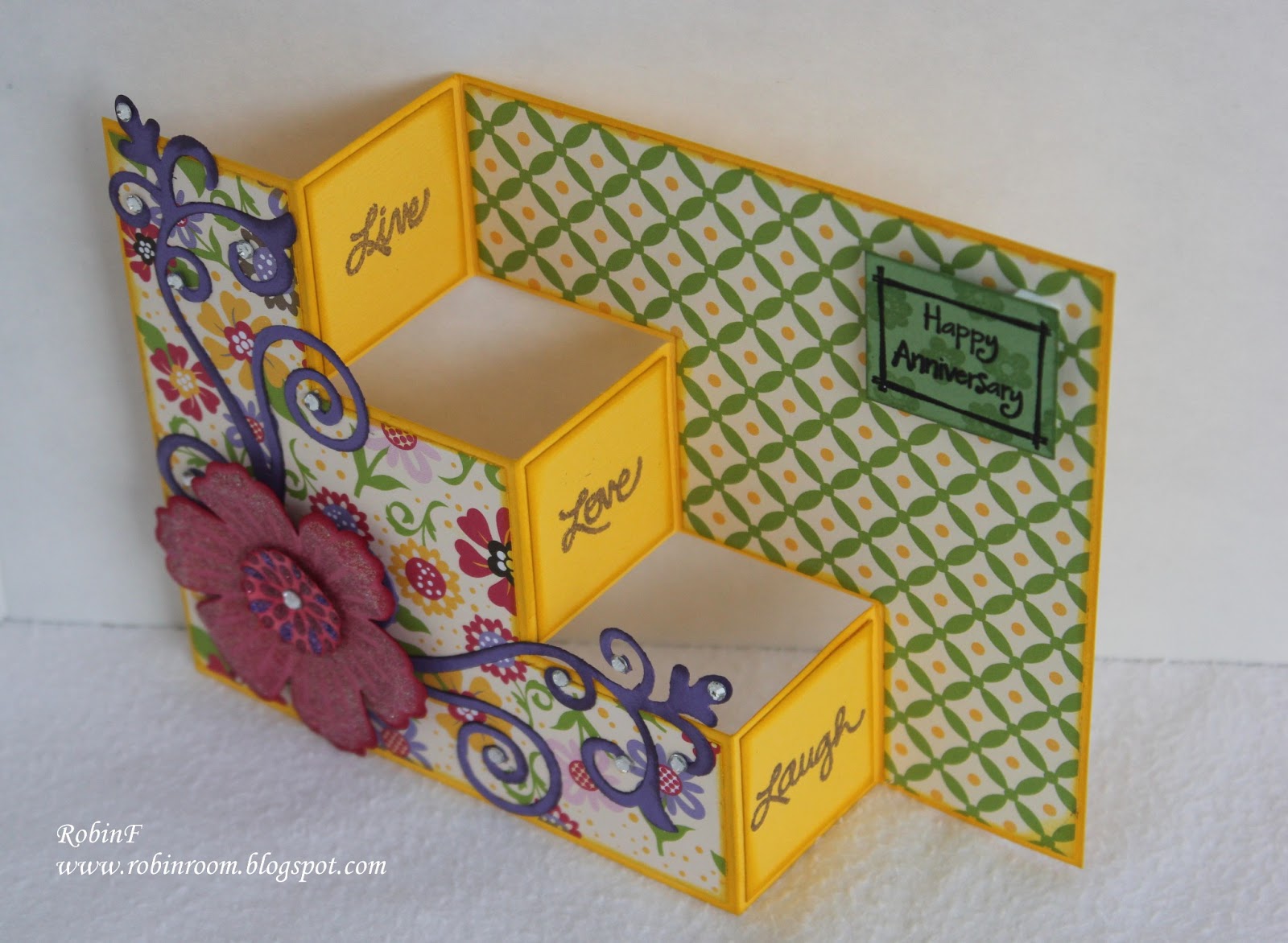 Robin's Room: 3 Stair Card - Anniversary