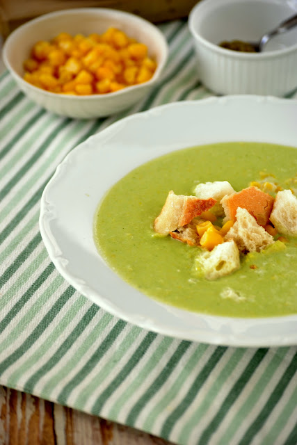 Andraga Kööginurgas: Pestone brokkoli-maisi püreesupp