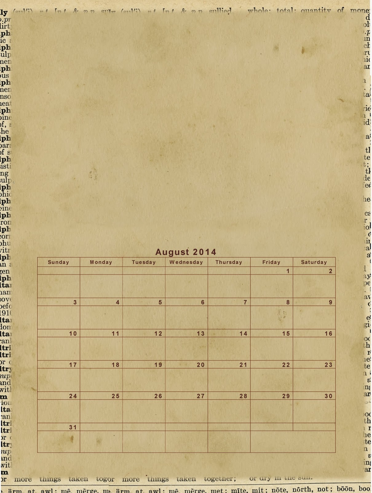 Ginas Designs: Free Calendar Printable 3