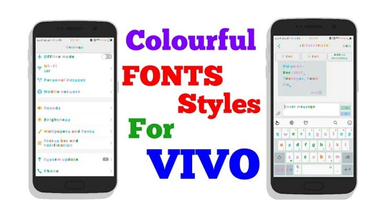 VIVO Phone (FuntouchOS) Fonts : Colourful Font - VIVO, OPPO, HONOR, MI ...