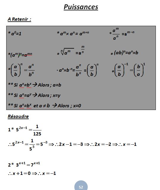 ALGEBRE CHAPITRE 2 | 2EME SECONDAIRE