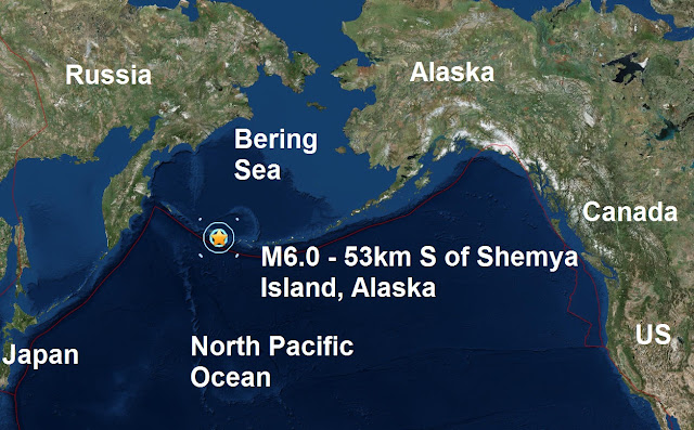The Big Wobble : A mag 6.0 - 53km S of Shemya Island, Alaska is the ...