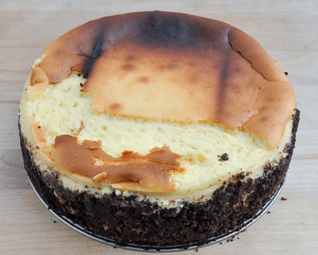 Beki Cook's Cake Blog: Chocolate-Vanilla Tuxedo Cheesecake