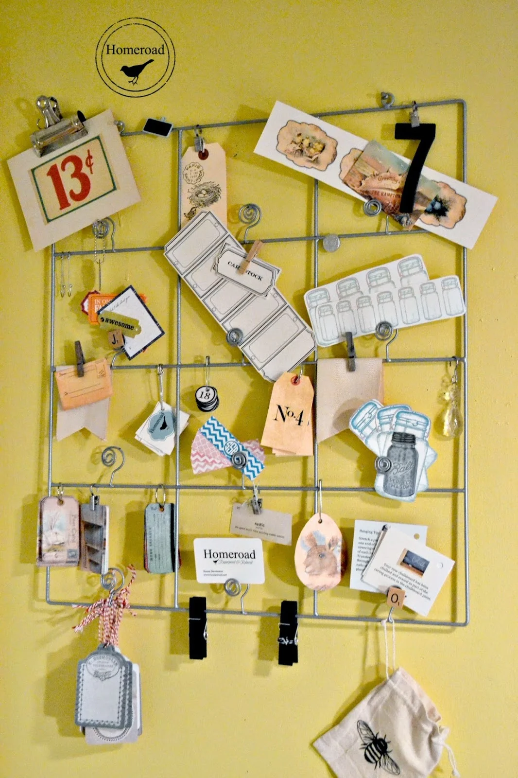 A Rack to Organize Tags, Cards & Printables