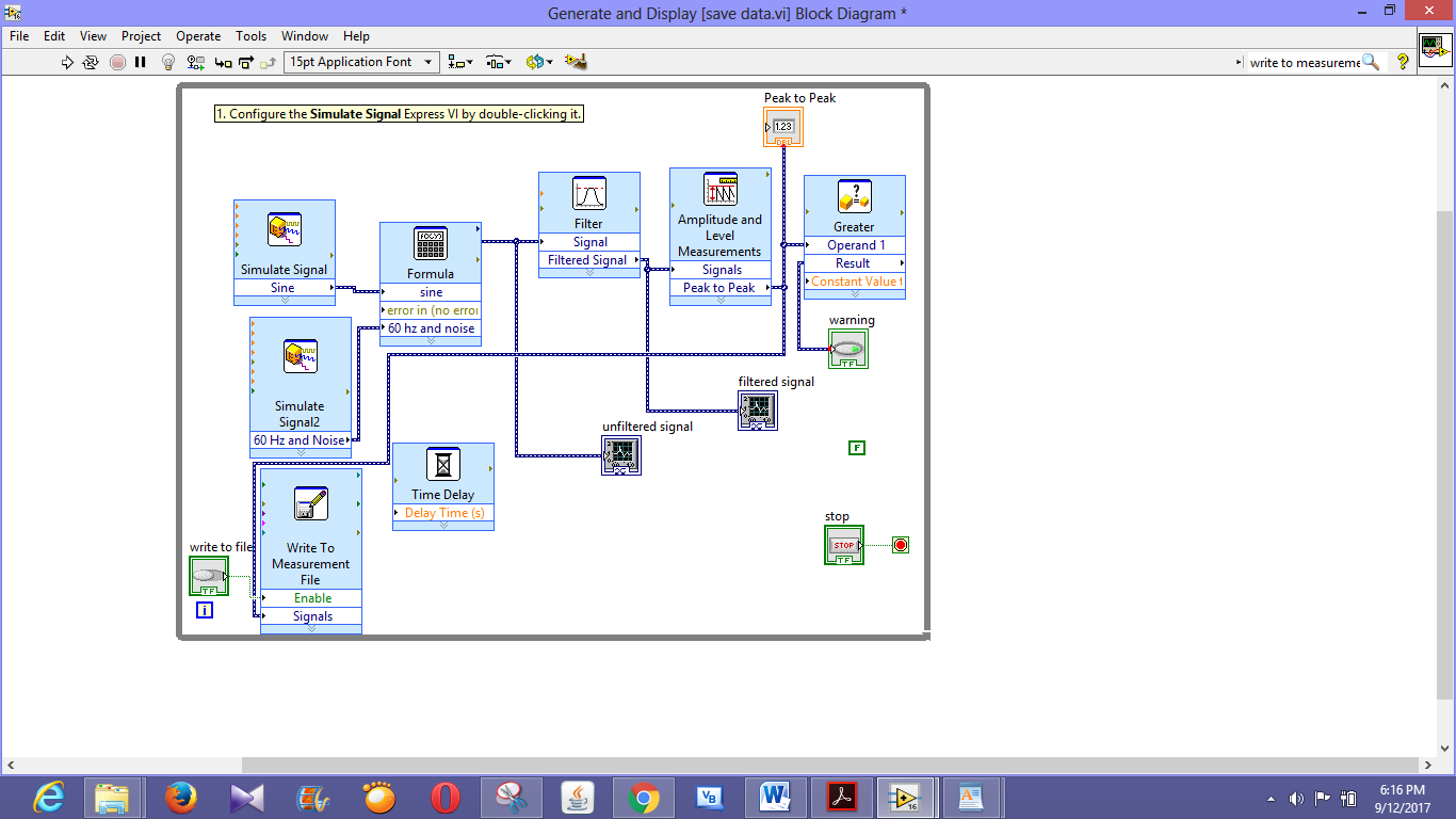 medical instrumentation: CHAPTER 3: MODIFYING A VI CREATED FROM A TEMPLATE