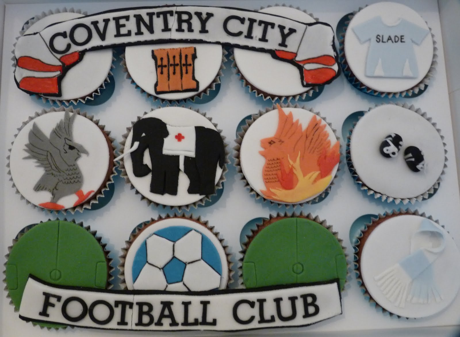 Angie's Cakes: Coventry City Football Cupcakes