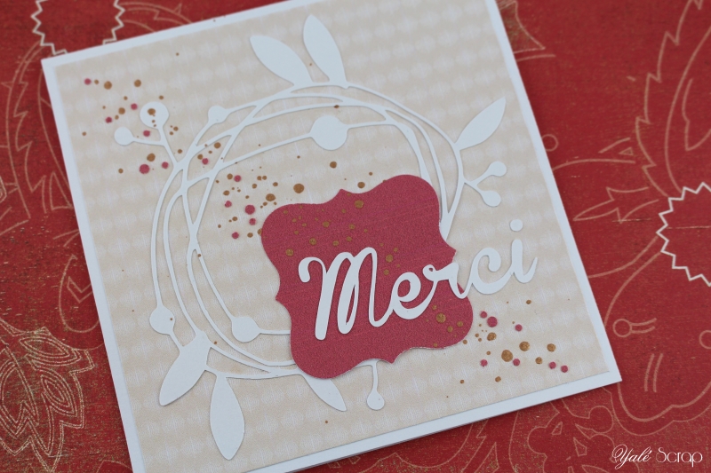 Histoire de...: Scrap'carte couronne de remerciements {merci}