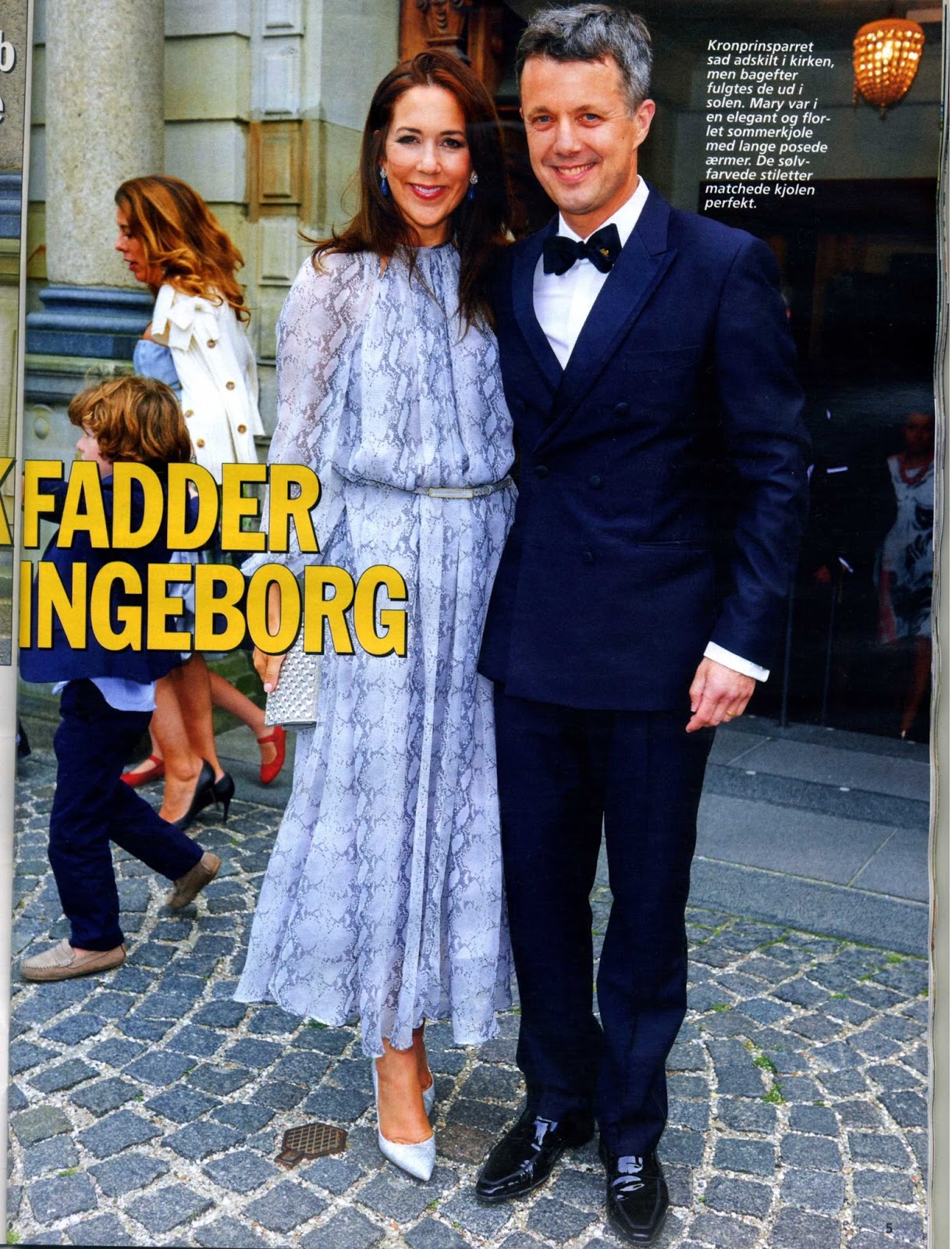 Princess Mary & Prince Frederik attend a baptism at Holmens Church