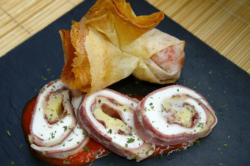 Rollo De Pollo Relleno De Jamon Y Queso Thermomix - Noticias de Pollo