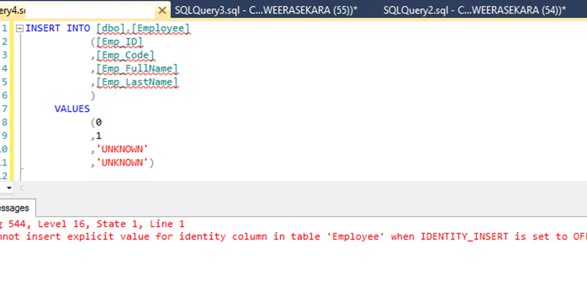 Shamika's SQL server Journey: SQL Server: SET IDENTITY_INSERT {ON | OFF ...