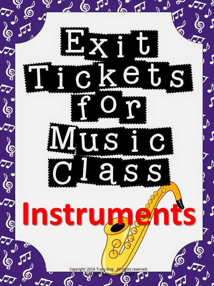Mrs. King's Music Class: Introduction to Exit Tickets