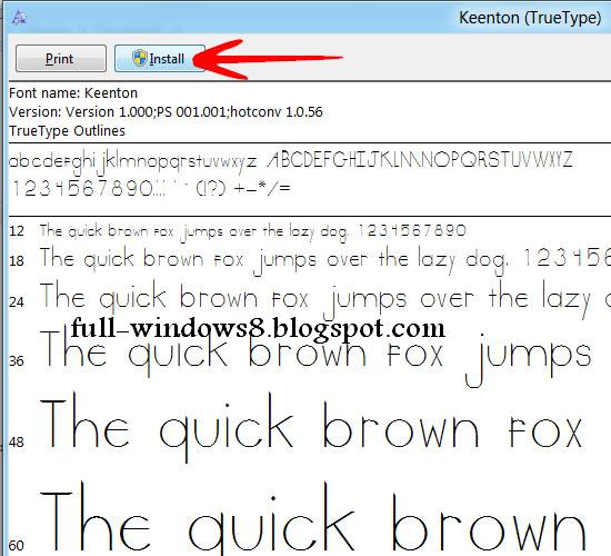 Tips And Trick Windows 8: how to add fonts to Windows 8