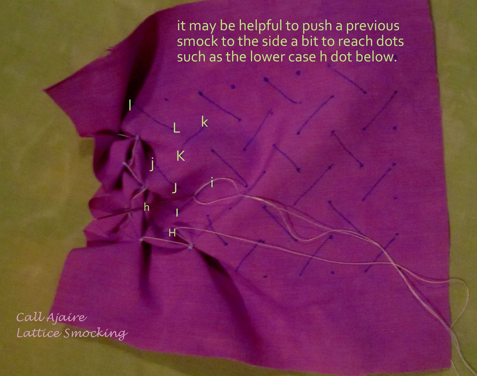 Call Ajaire: Lattice Smocking Tutorial