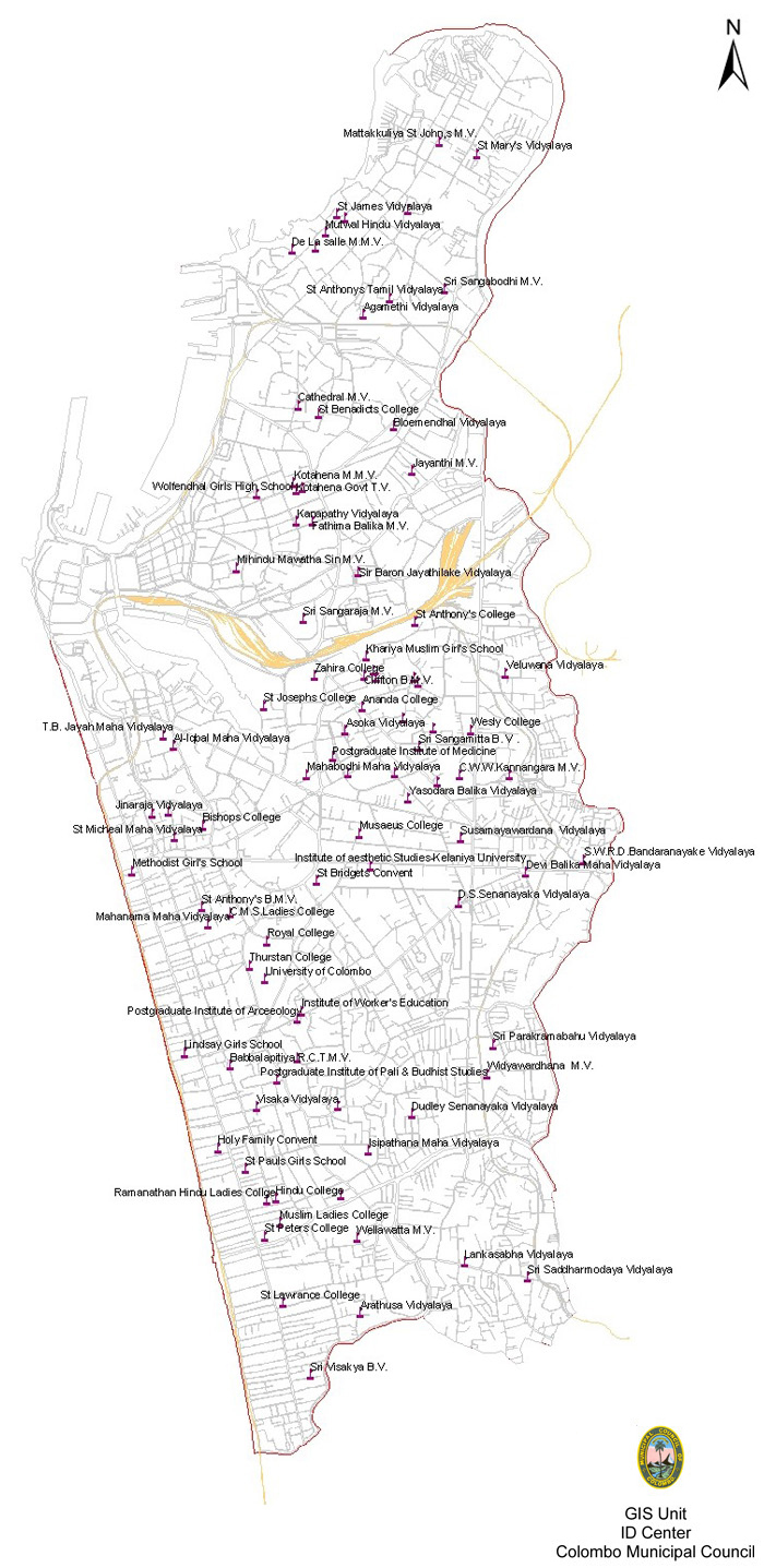 Colombo Public Library: Map Of Colombo