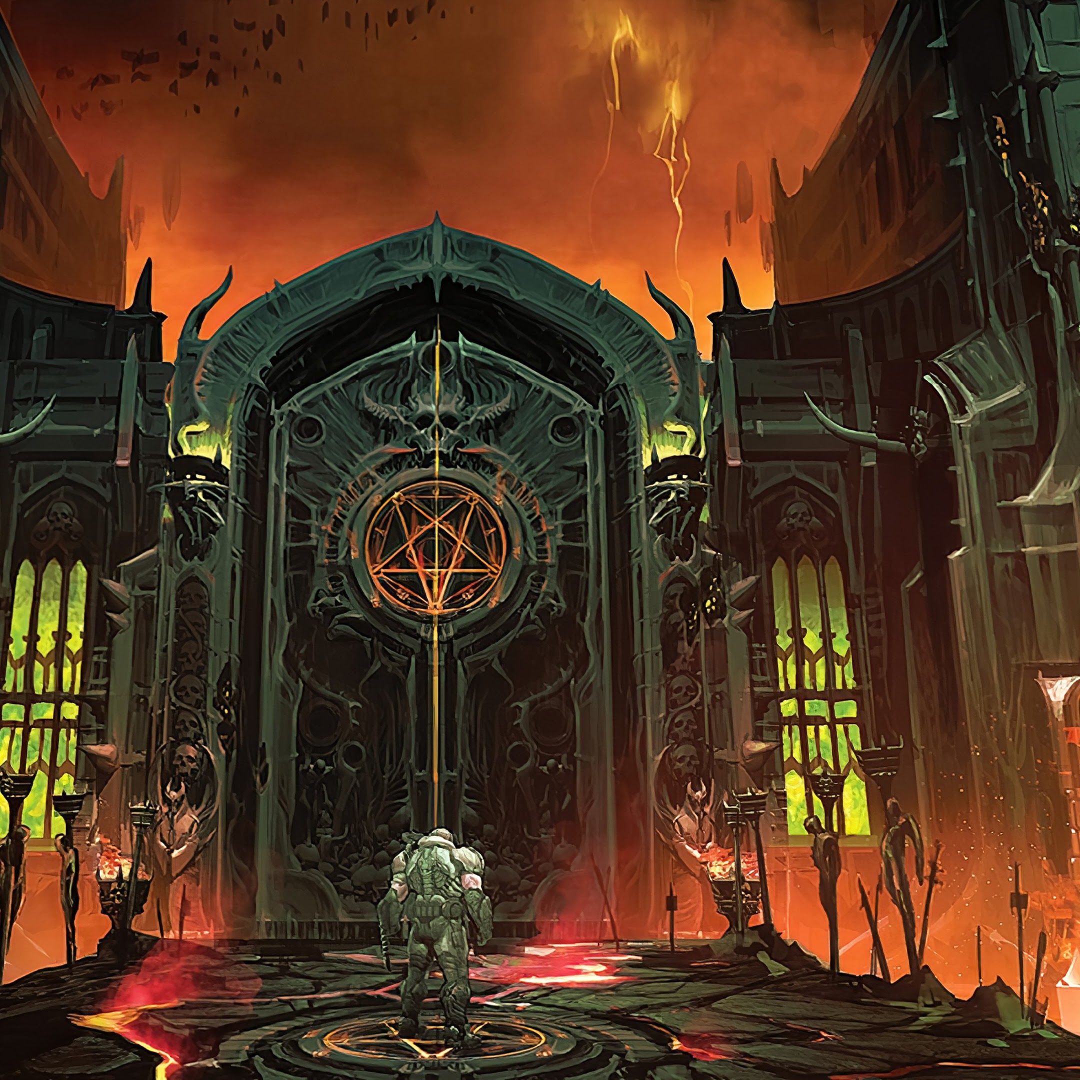 Doom Eternal, Doomguy, Hells Gate, 4K, #27 Wallpaper iPhone Phone