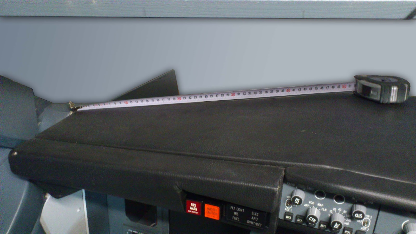 Boeing 737-800NG Fullsize Homecockpit: Glareshield Mesures