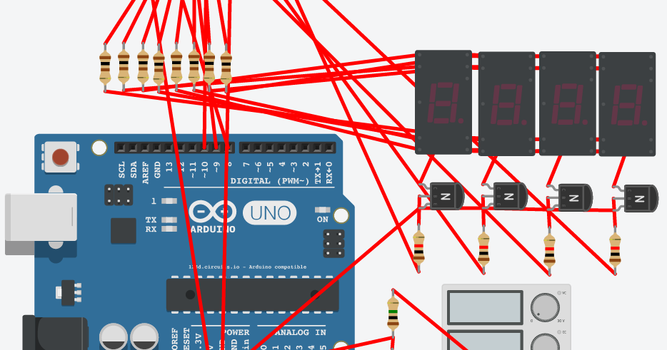 Fabiano Arndt: Arduino - Voltímetro com display de 7 Segmentos + 74hc595
