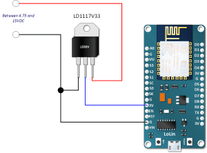 Pemberian daya pada Board NodeMCU ESP8266 - IoTqu