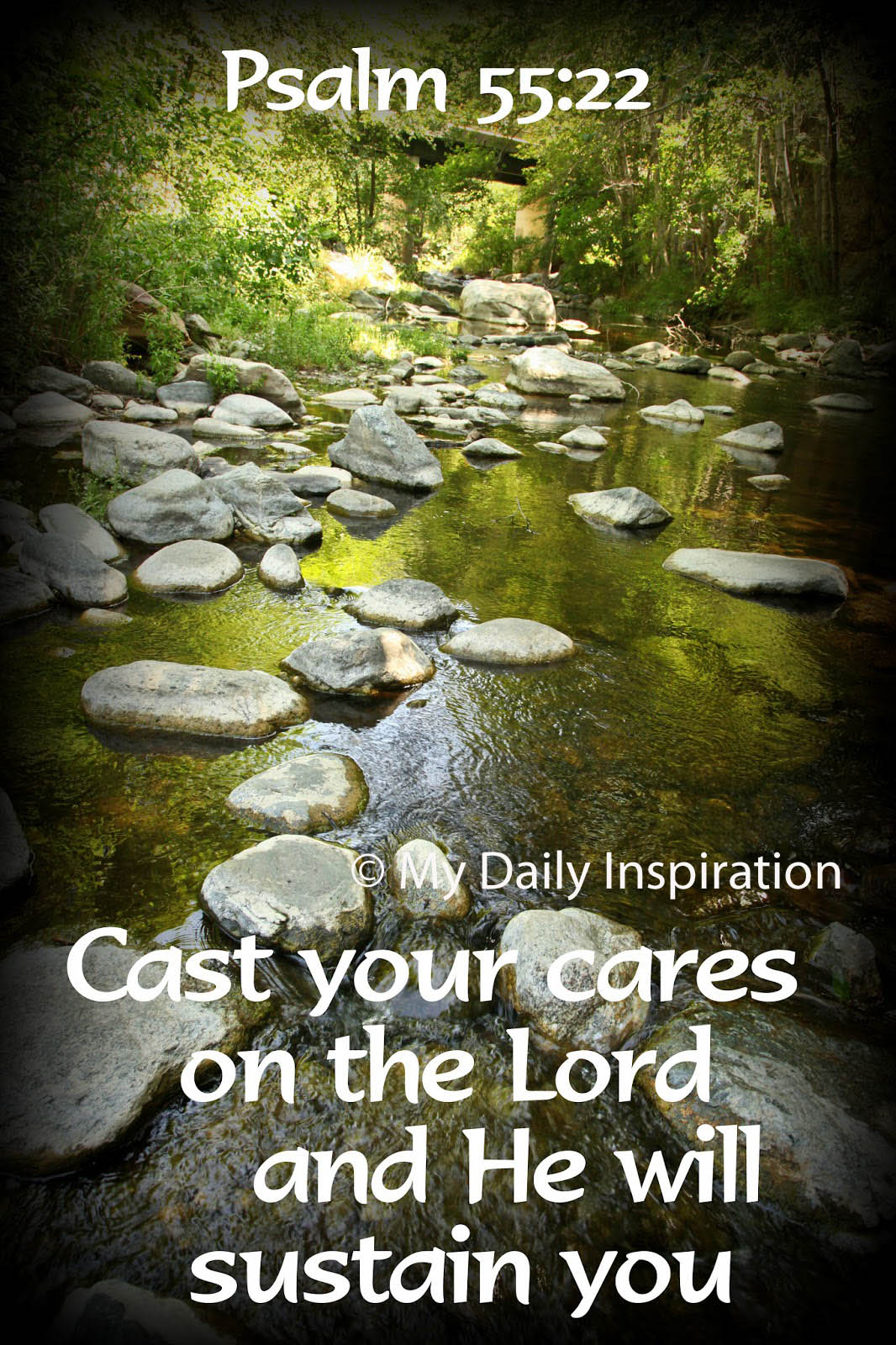 Cast your cares on the Lord
