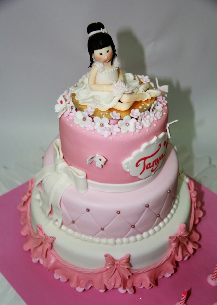 REGINA - TARTAS CON ARTE: Tarta bailarina rosa