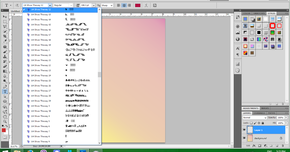 ဝင္းထြန္း(အိုင္သာ): U4 Shwe Theway Font Download