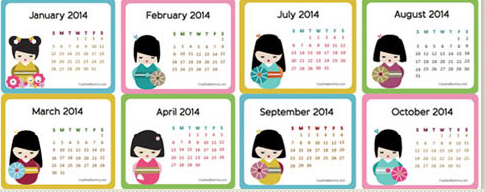 AYUDAR A ESTUDIAR: SIMPÁTICOS CALENDARIOS PARA IMPRIMIR . Para todos ...