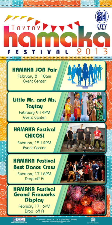 Hamaka Festival in SM CityTaytay this Feb 2013
