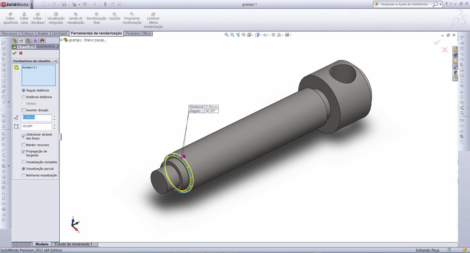 Contorno Digital: Modelando no SolidWorks