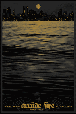 Flyer Goodness: Arcade Fire Posters by Burlesque of North America