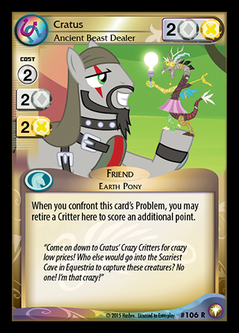 MLP Cratus, Ancient Beast Dealer CCG Cards | MLP Merch