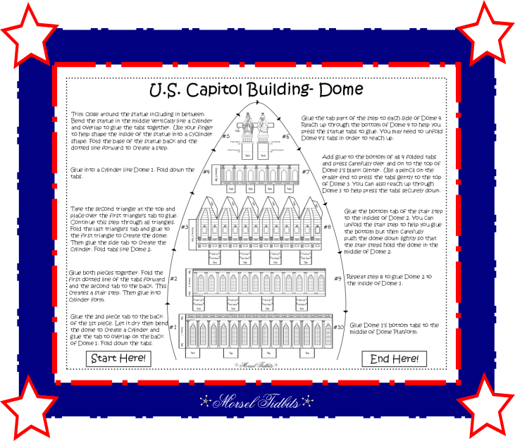 Morsel Tidbits: U.S Capitol Paper Model