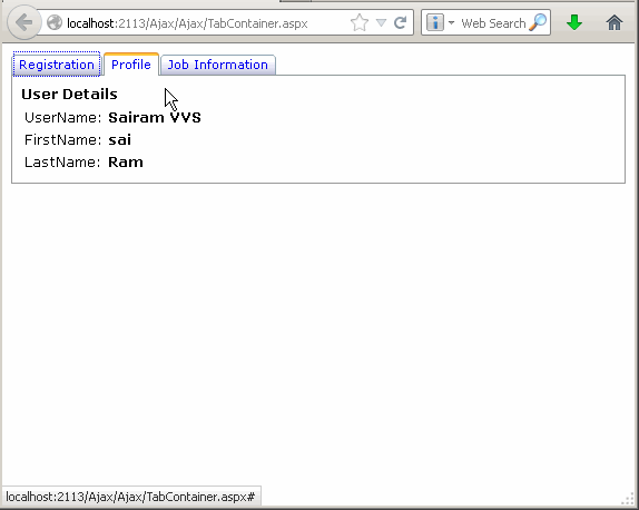 Ajax Tab Container Extender Example In Aspnet Or How To Use Ajax Tab Container Extender In Asp