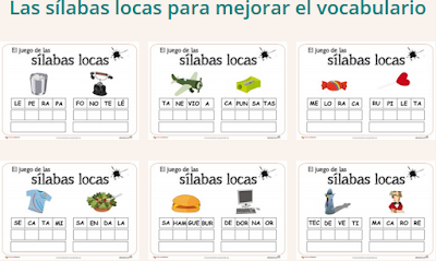Tú y yo para ellos: Vocabulario: une las sílabas y forma palabras