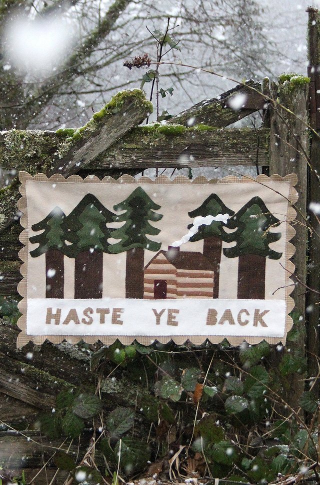 My Heartstring: *NEW* Haste Ye Back... Wool Applique Pattern