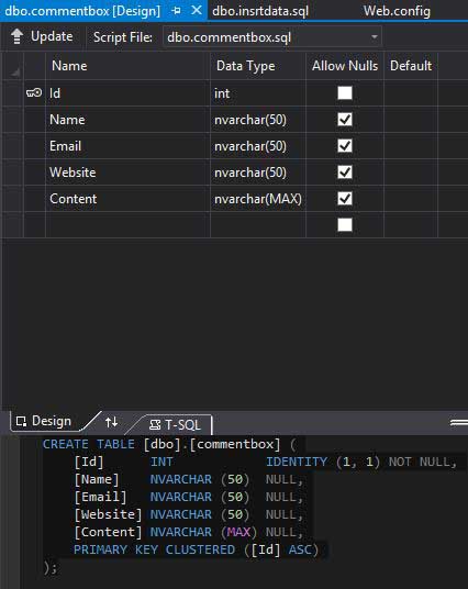 How to make comment box in ASP.NET