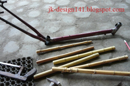 JATIKUSUMA DESIGN: STEP BY STEP MEMBUAT SEPEDA SEMI BAMBU BAGIAN 1.