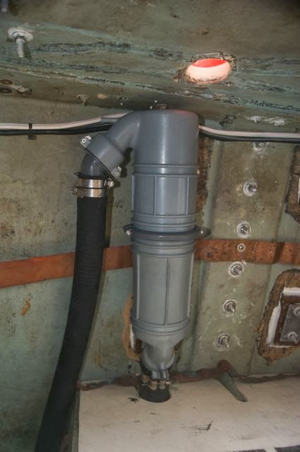 Yacht Zen Again: Vetus Exhaust System Installed