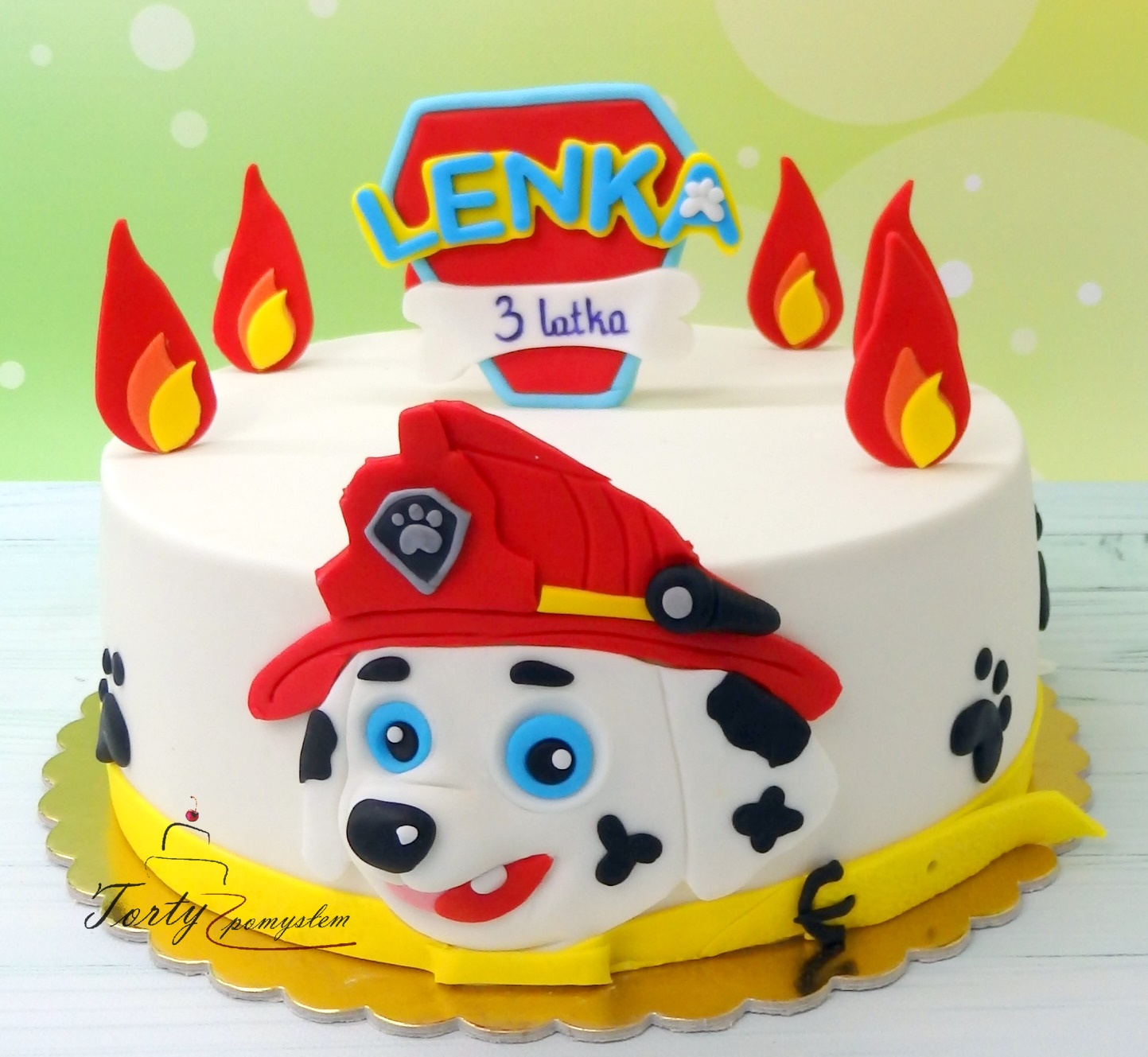 TORTY Z POMYSŁEM Kraków: Tort Psi Patrol z Marshalem dla Lenki.