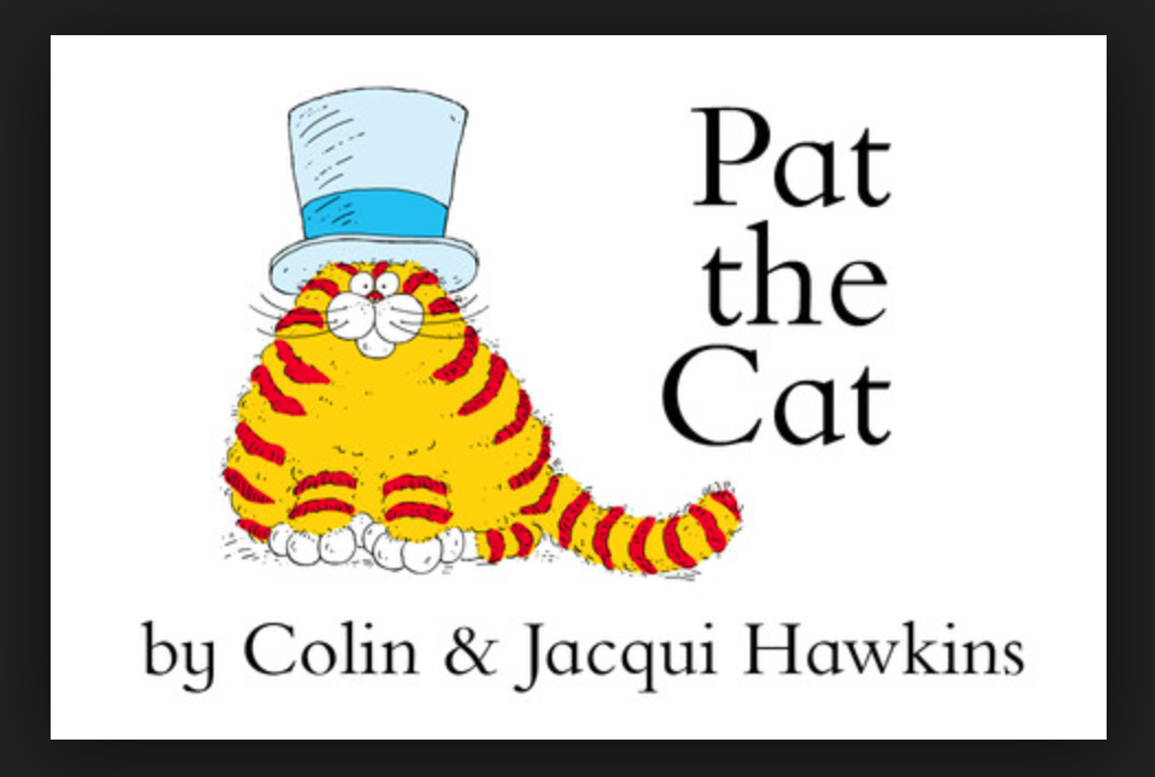 Pat the Cat by Colin and Jacqui Hawkins | English Read Out