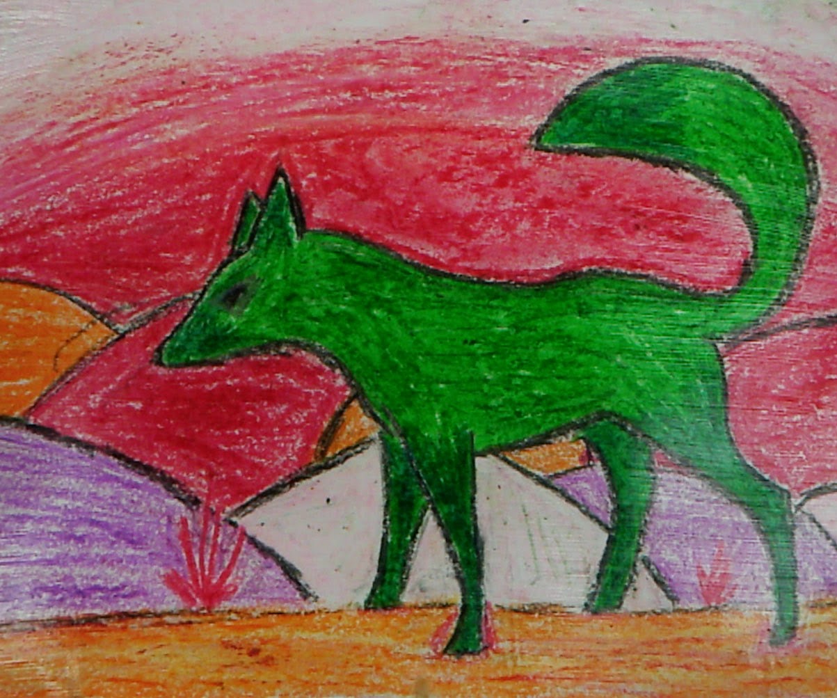 Jerdee's Art Classes: Animals in Art: Oil Pastel Drawings