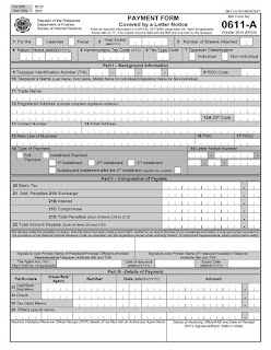 busapcom: BIR Form No. 0611-A