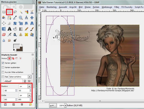 Magical Gimp-Tutorial: Gimp Tutorial "Portrait"