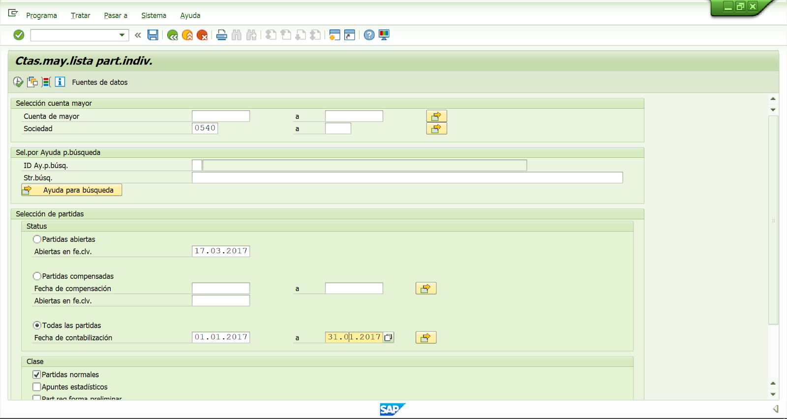 Grupo Meid Perú SAC: TRANSACCION FBL3N - SAP