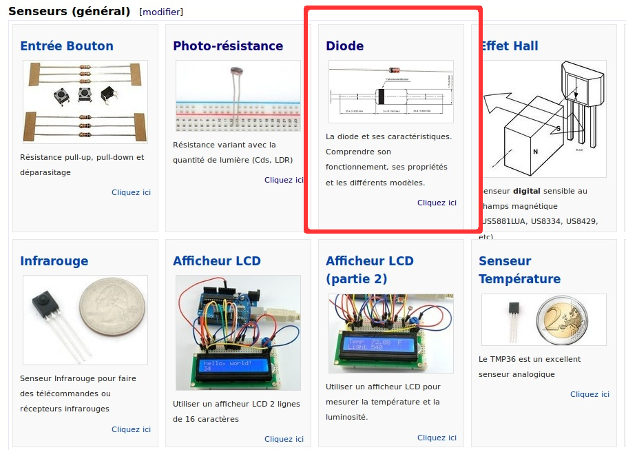 Découvrir les Diodes - MCHobby - Le Blog