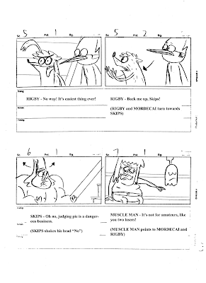 And Other Nonesuch: "Regular Show" Storyboard Revisionist Test
