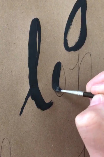 DIY Butcher Paper Sign | R&R at home