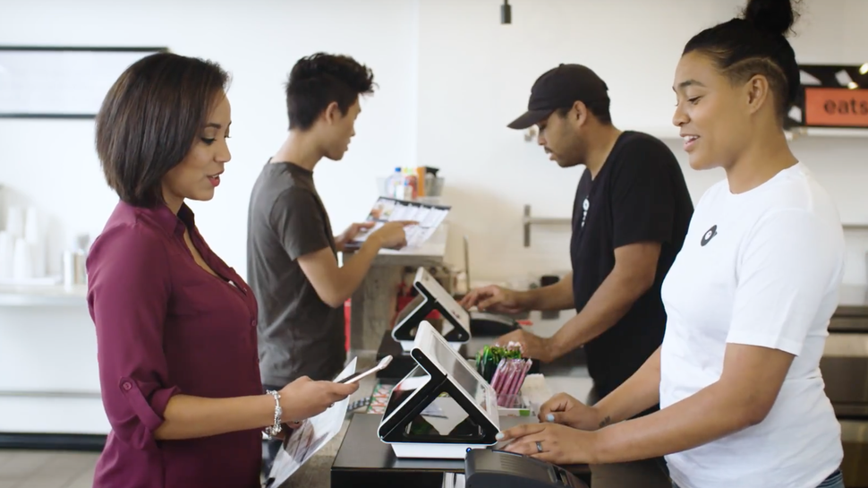 BEAMLOG: Beta tests dual-screen POS station.