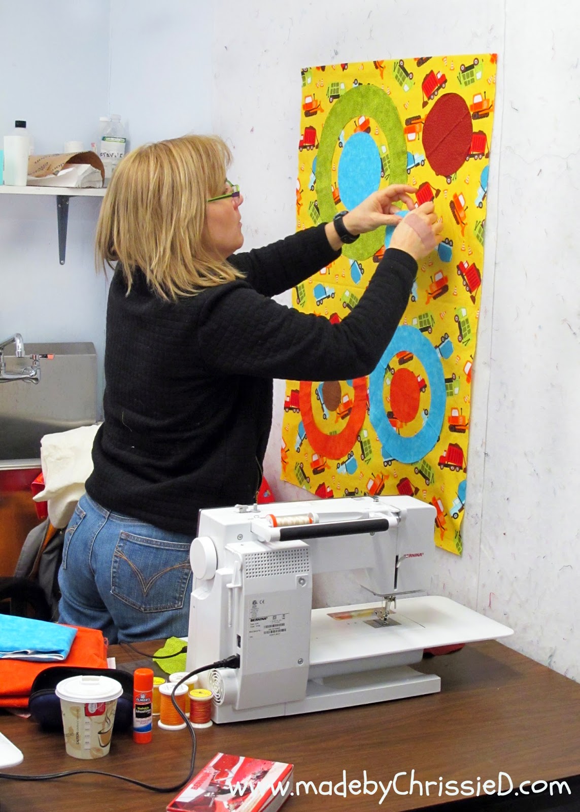 Chris Dodsley @mbCD: Raw Edge Circle Applique Class Quilts