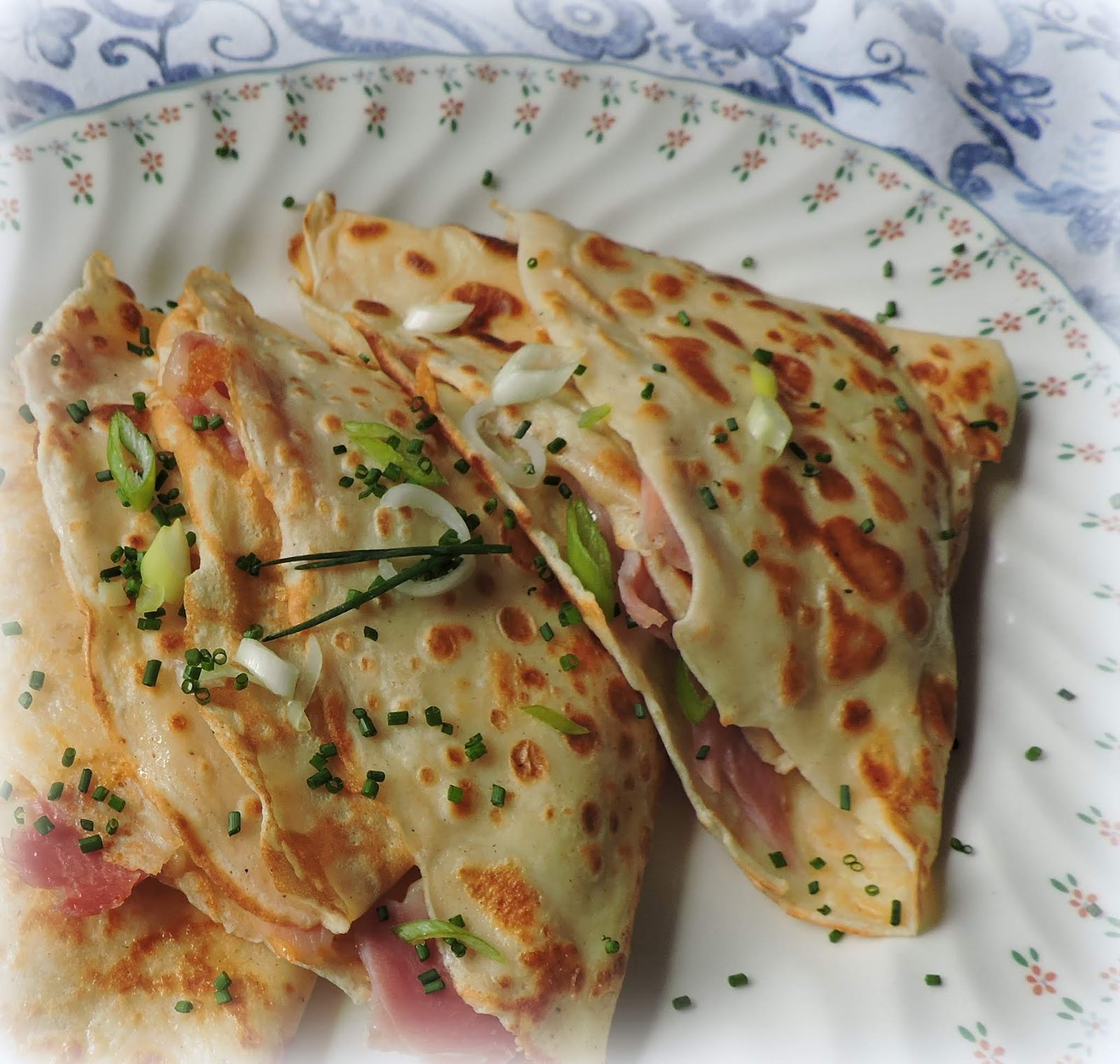 Ham, Gruyere & Spring Onion Crepes | The English Kitchen